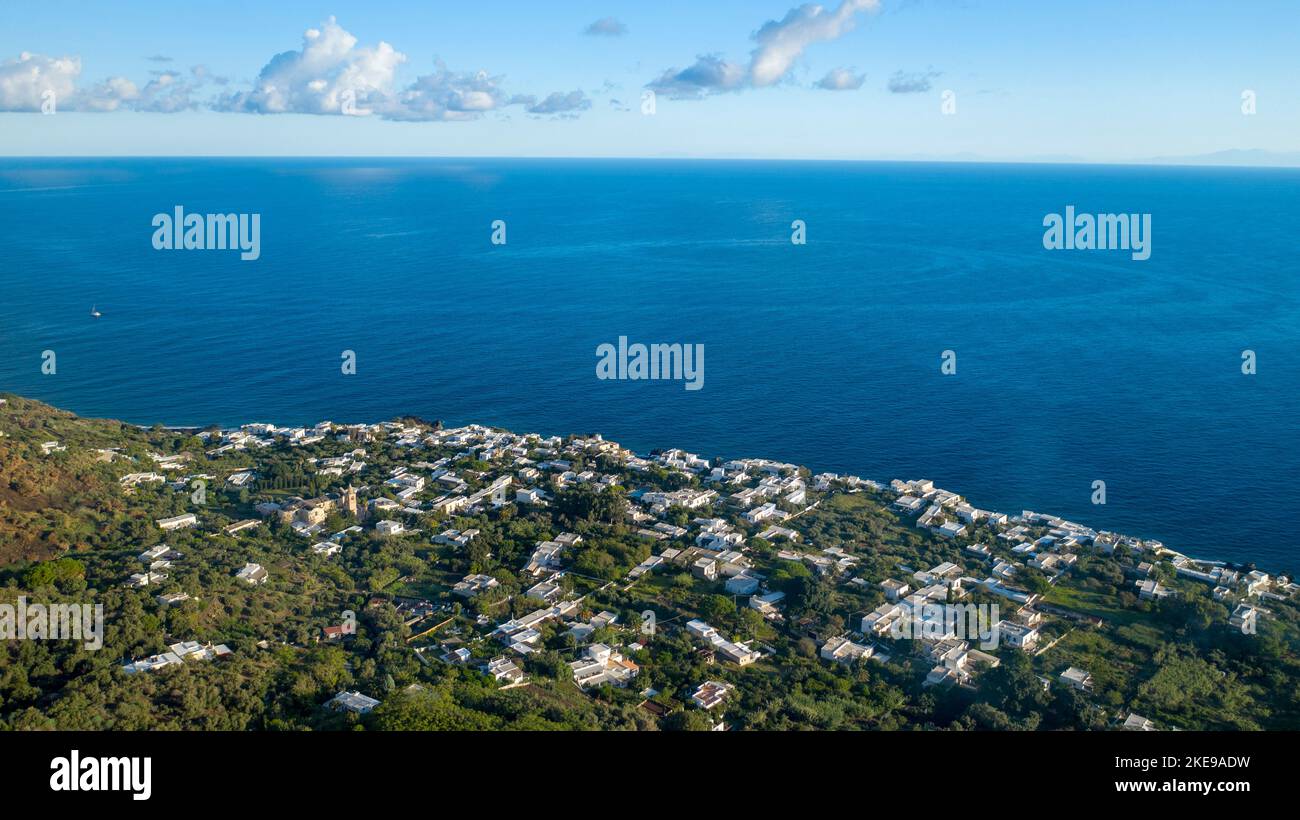 The residential area of Piscita, Stromboli, Aeolian Islands,(Eolian ...