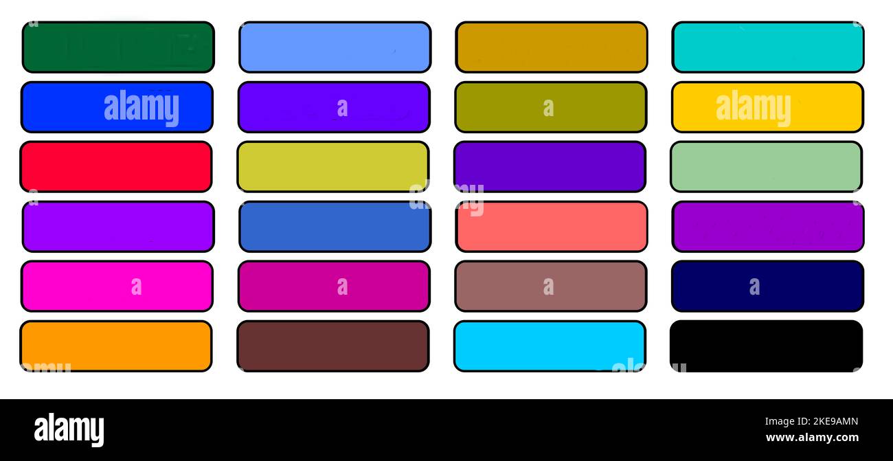 A collection of blank rectangle image based web icons on white Stock ...