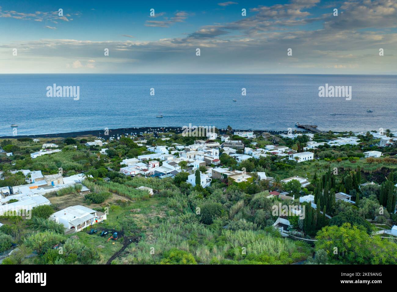 Stromboli volcano aerial hi-res stock photography and images - Alamy