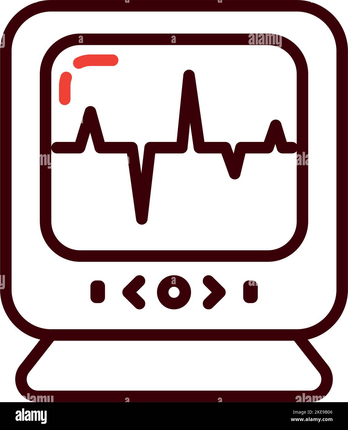 cardio monitor icon Stock Vector Image & Art - Alamy