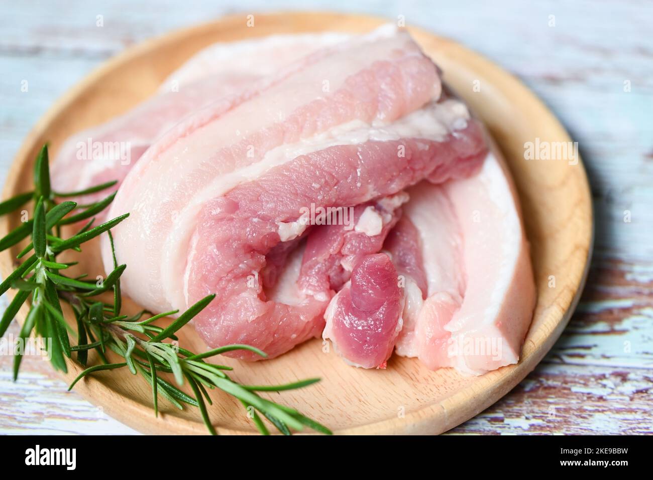 fresh raw streaky pork meat for cooking food, pork skin pig skin, pork ...