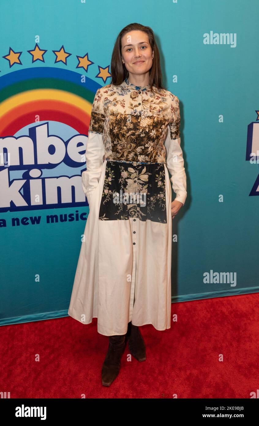 Megan Boone attends opening night of Kimberly Akimbo musical on ...