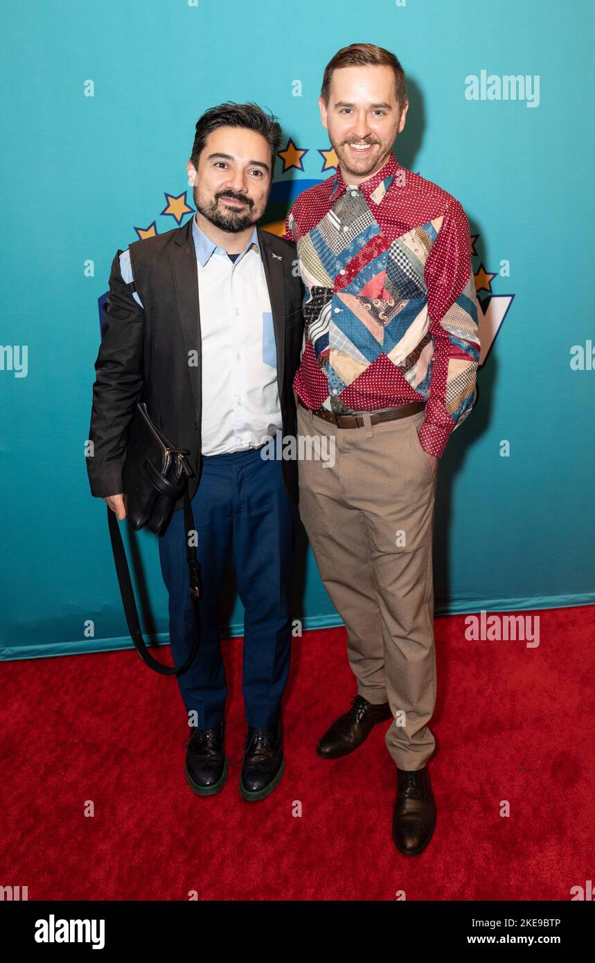 Danny Mefford (R) attends opening night of Kimberly Akimbo musical on ...