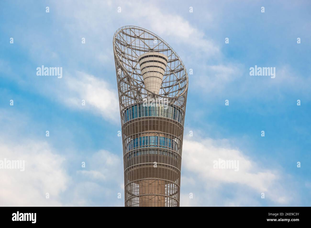 Aspire Tower, nicknamed Torch Doha, located in the Aspire Zone complex ...