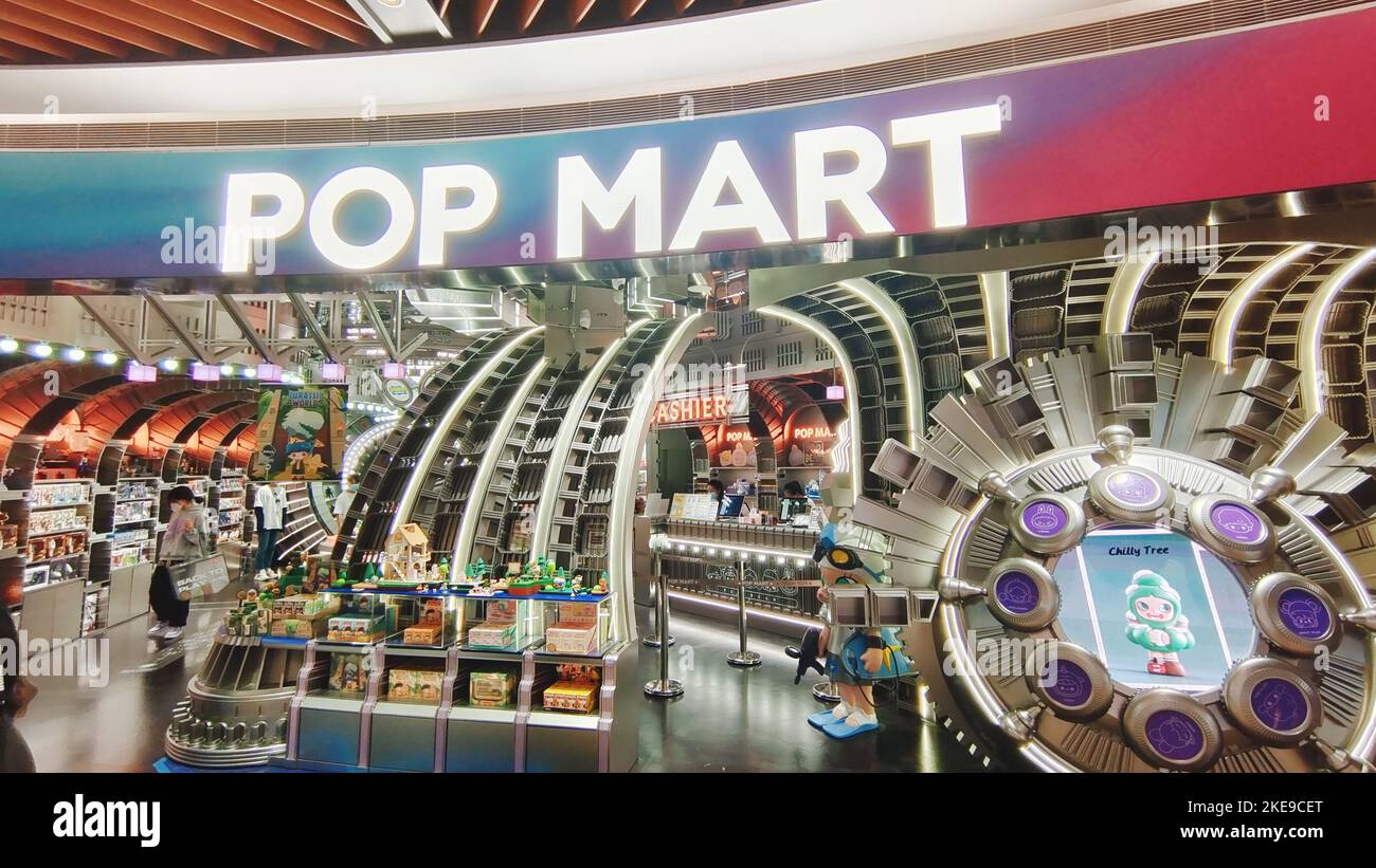 POP MART Art Toy Flagship Store with mystery boxes and sci-fi ...
