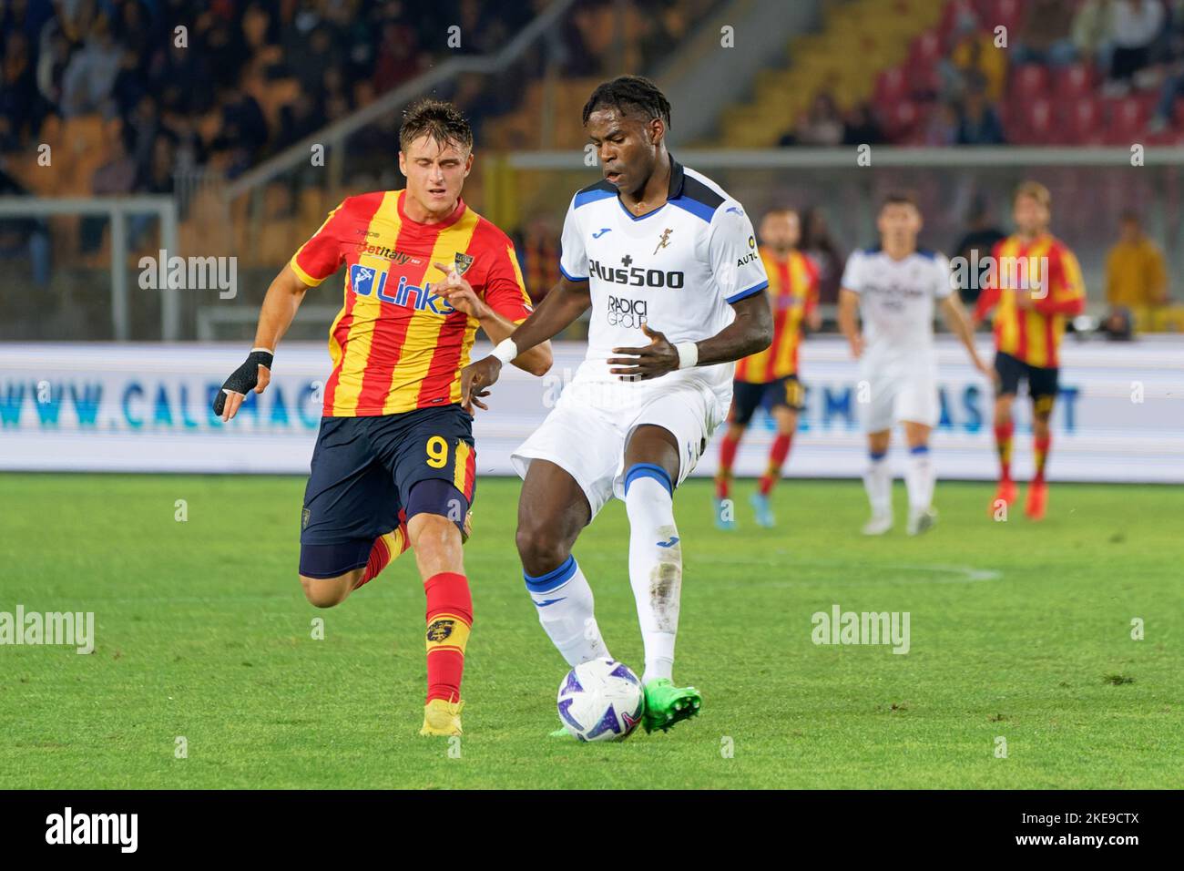 Via Del Mare stadium, Lecce, Italy, November 09, 2022, Caleb Okoli ...