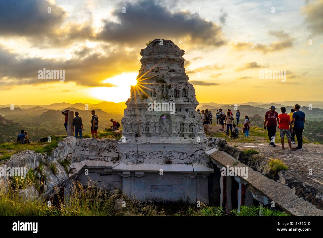 matanga hill sunrise, hampi, india Stock Photo - Alamy