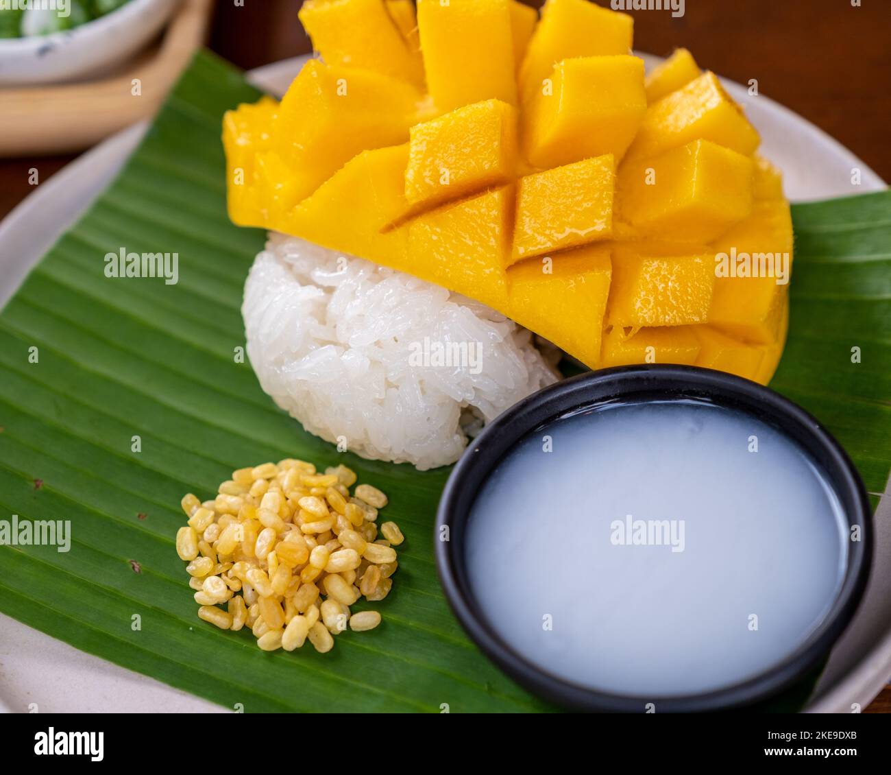 Top view at table with Thai food Stock Photo - Alamy