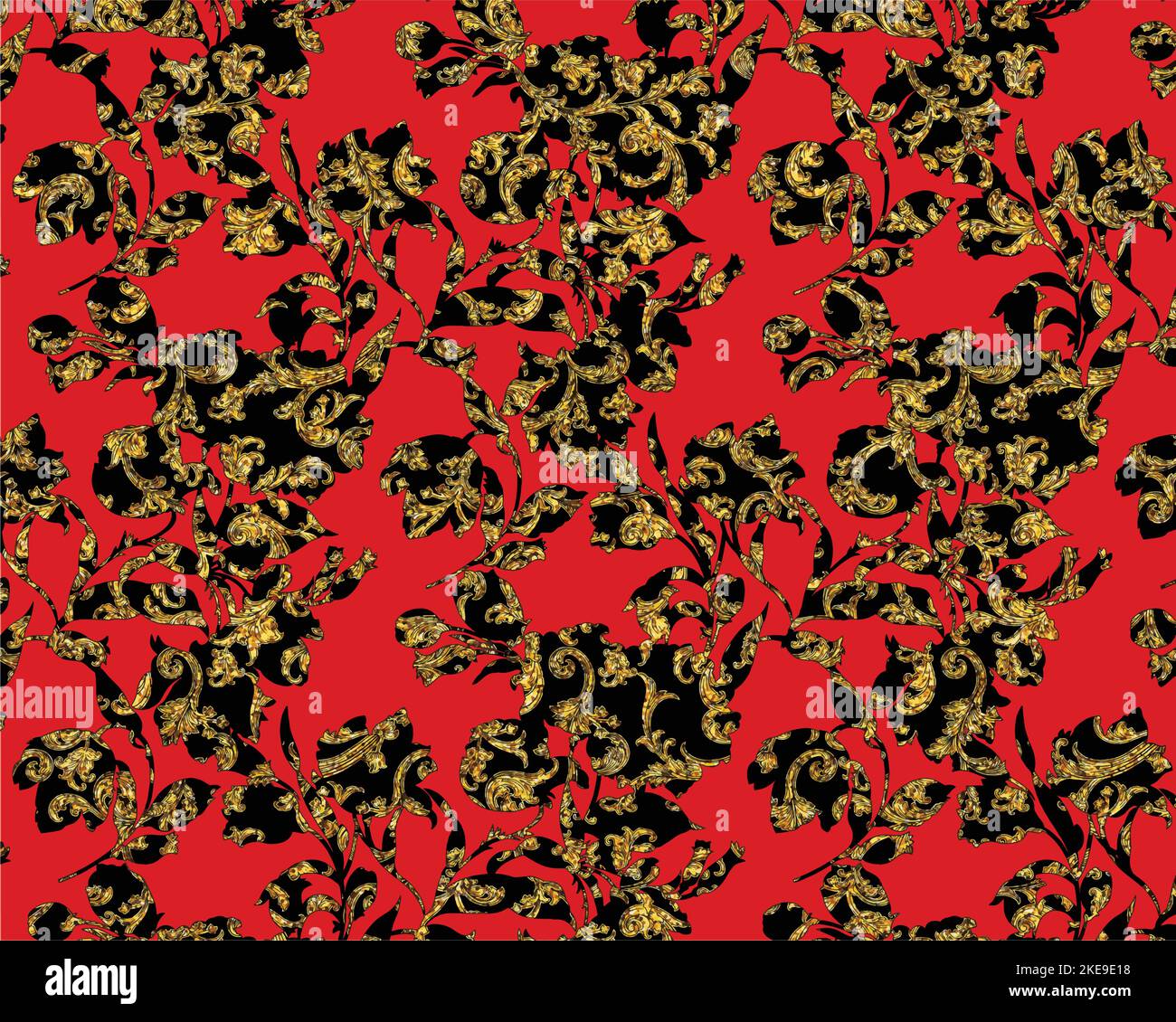 Peony flower golden pattern hi-res stock photography and images - Alamy