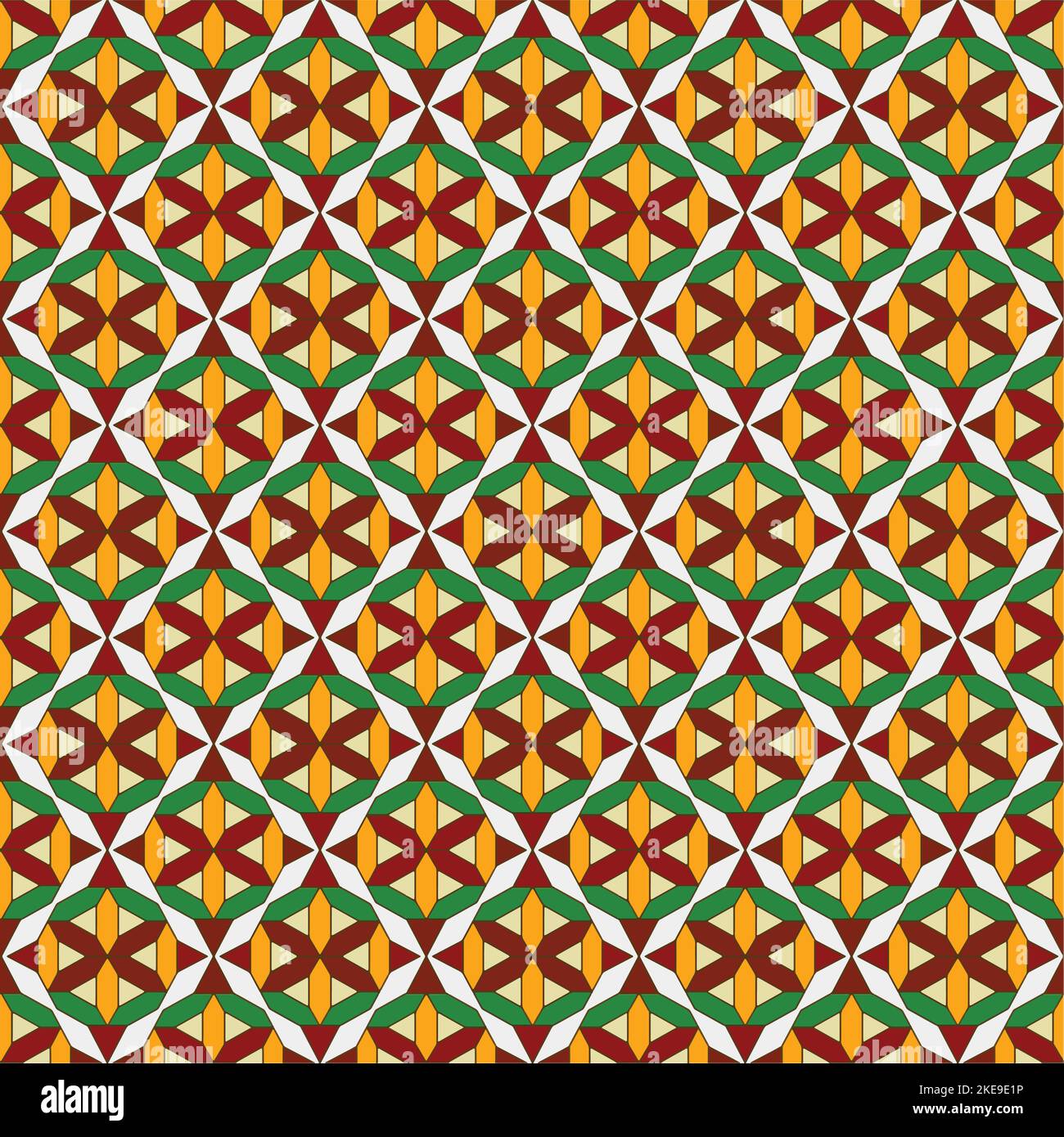 Mosaic Seamless Background Vector Chaotic Abstract Geometric Tiling