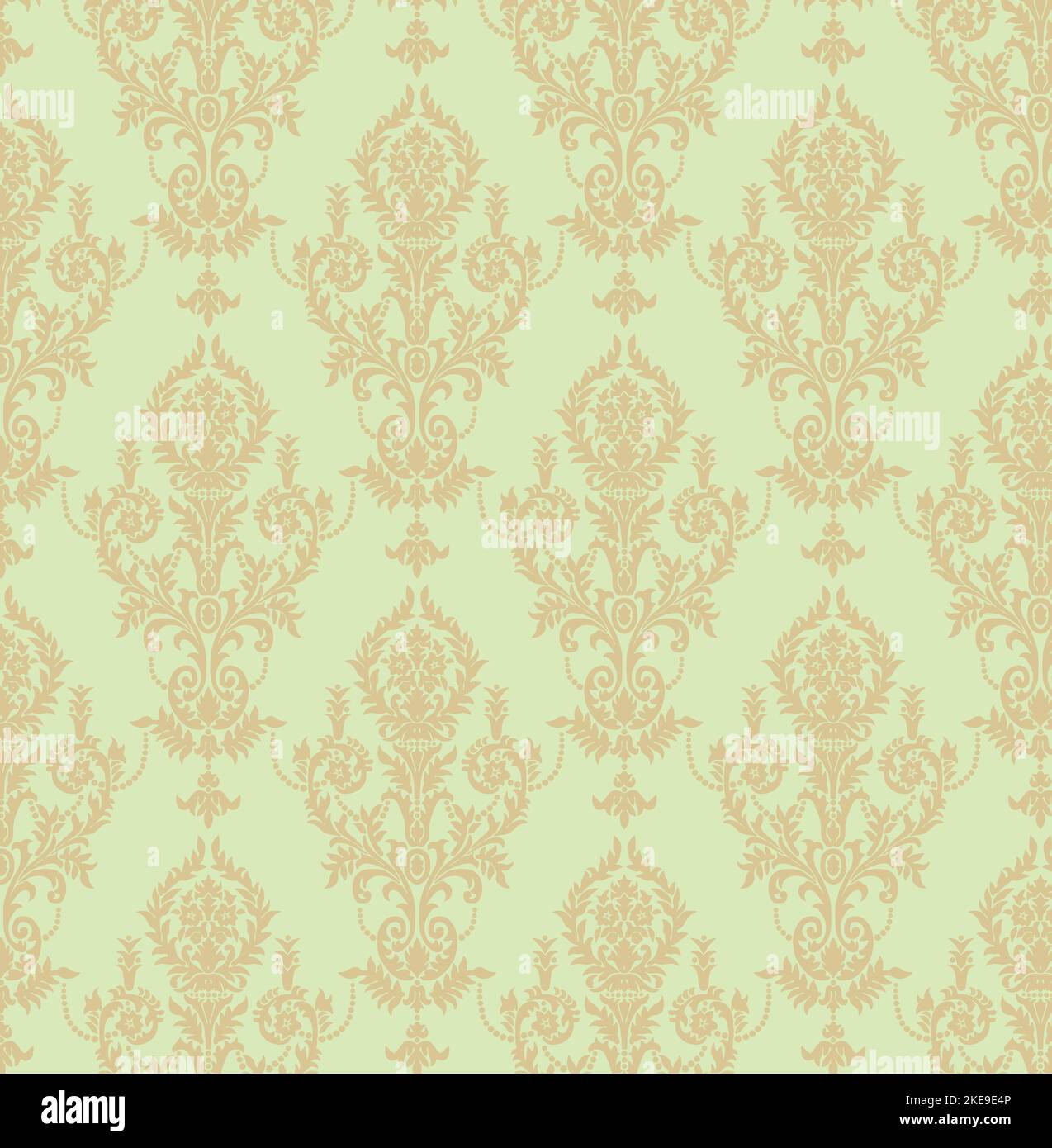 Vector damask seamless pattern background. Classical luxury old ...