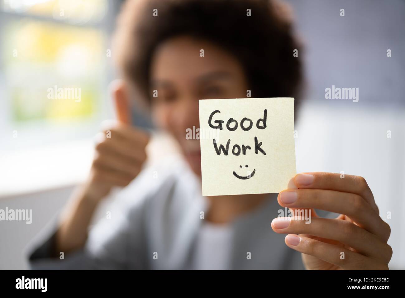 Compliment And Praise Message Sign. Business Concept Note Stock Photo ...