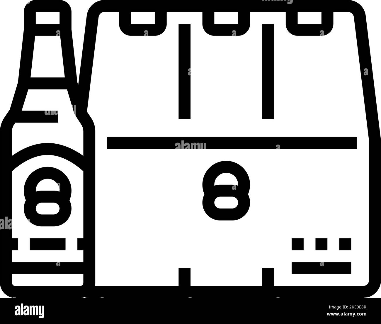 beer pack production line icon vector illustration Stock Vector Image ...