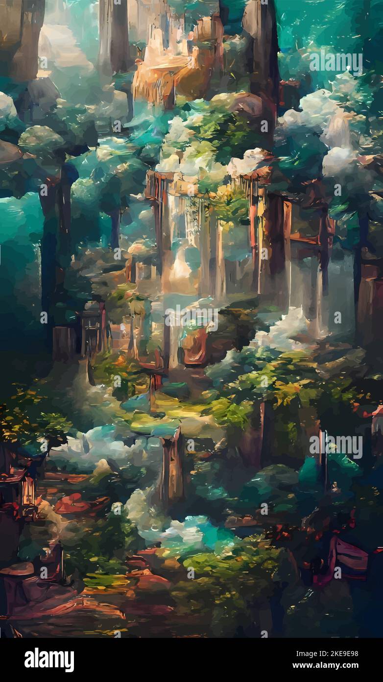 The enchanted tower Stock Vector Images - Alamy