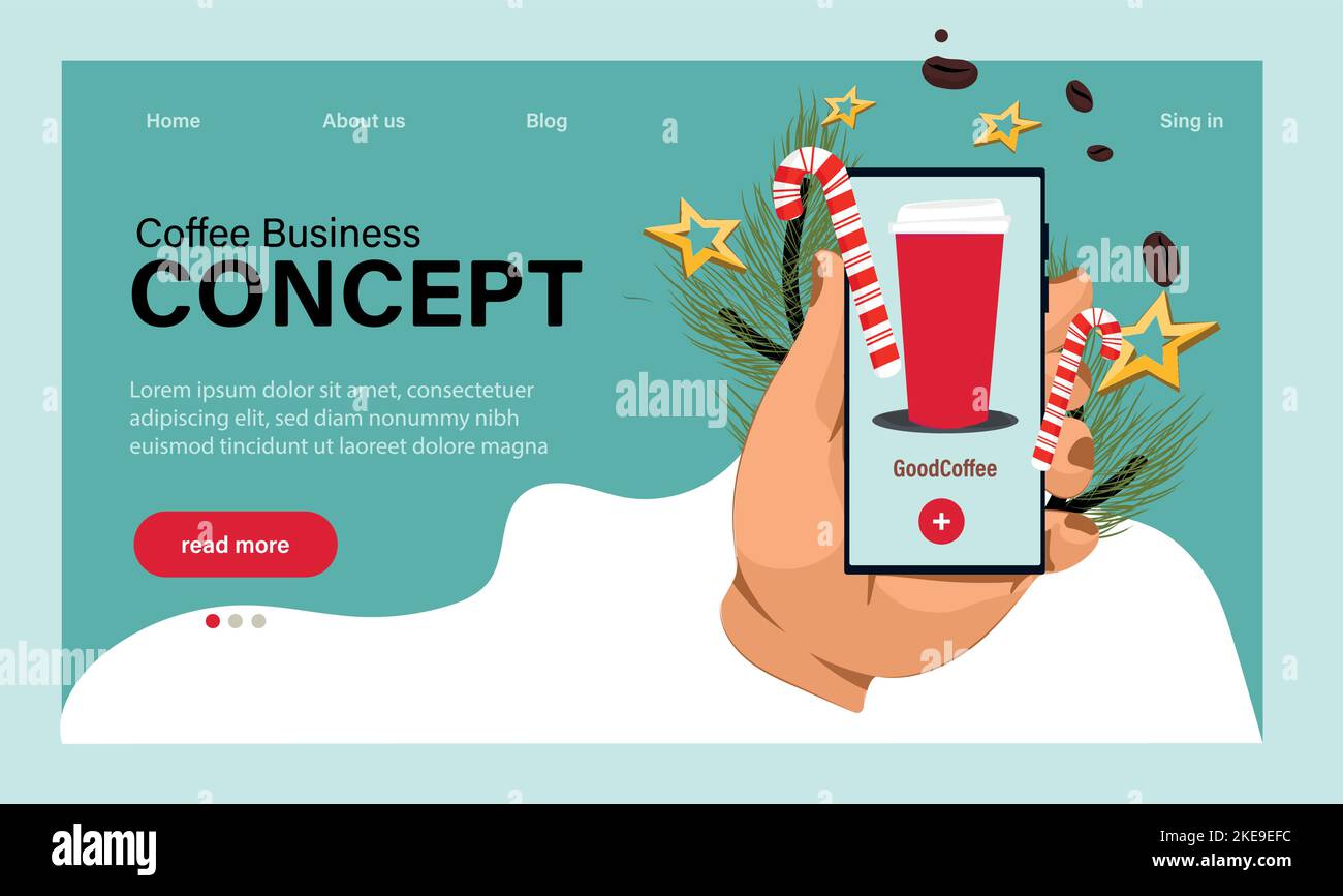 Celebrate New Year at Huge 2023. Barista web banner or landing page ...