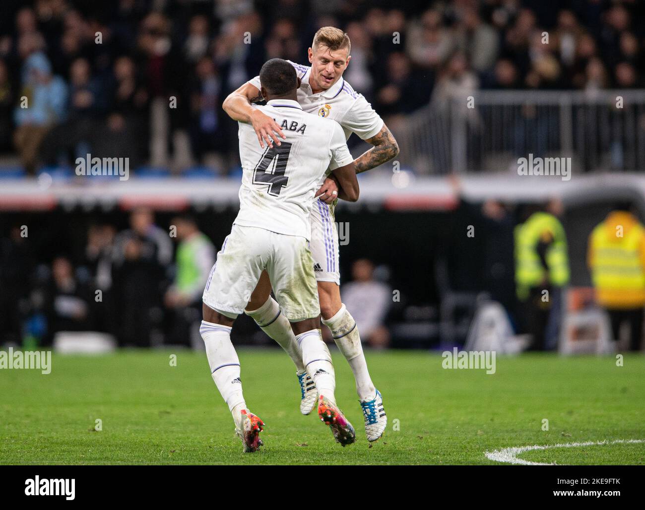 10th November 2022; Stadium Santiago Bernabeu, Madrid, La Liga ...