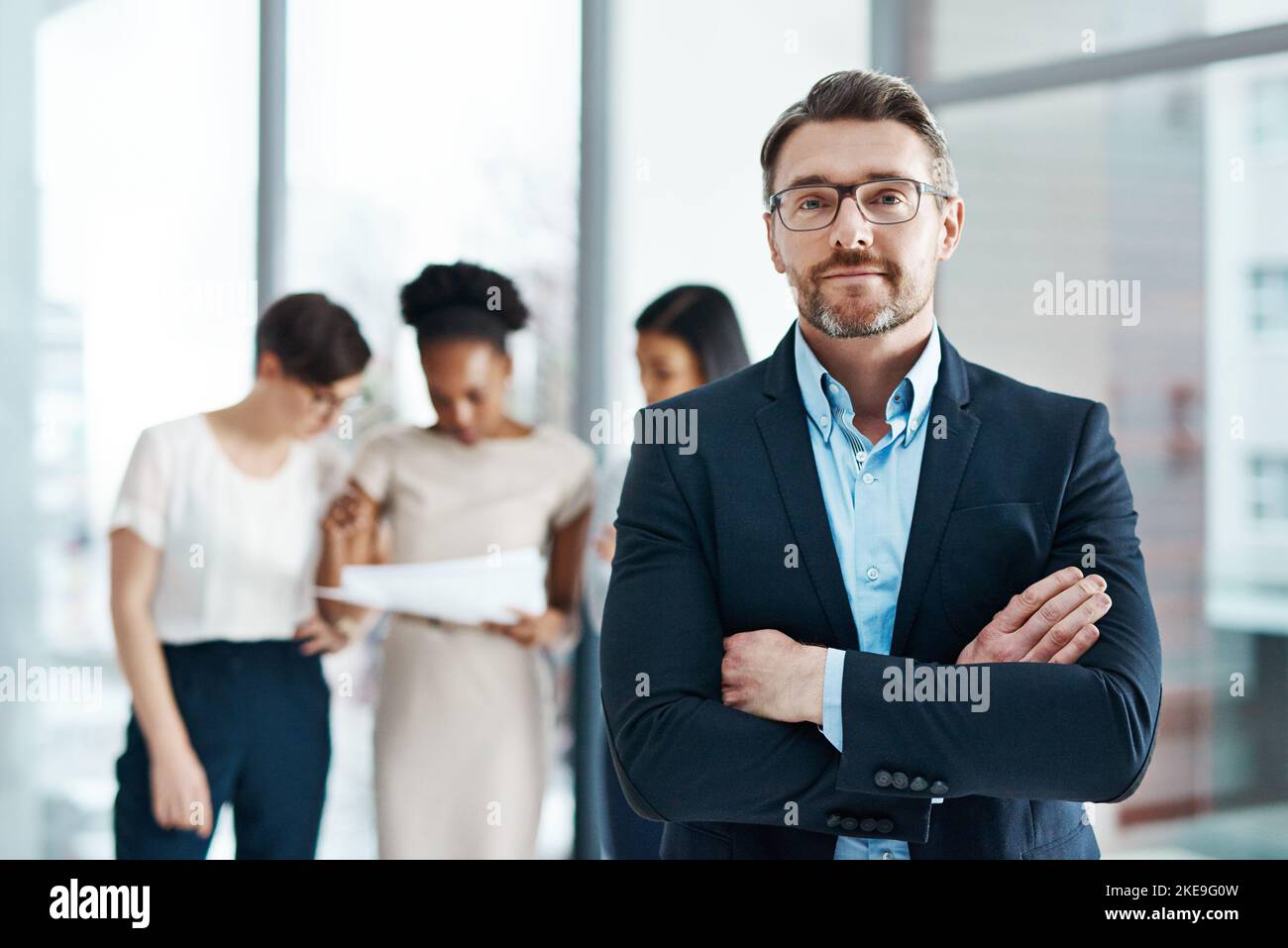 Be a visionary with a clear sense of purpose. Portrait of a mature ...