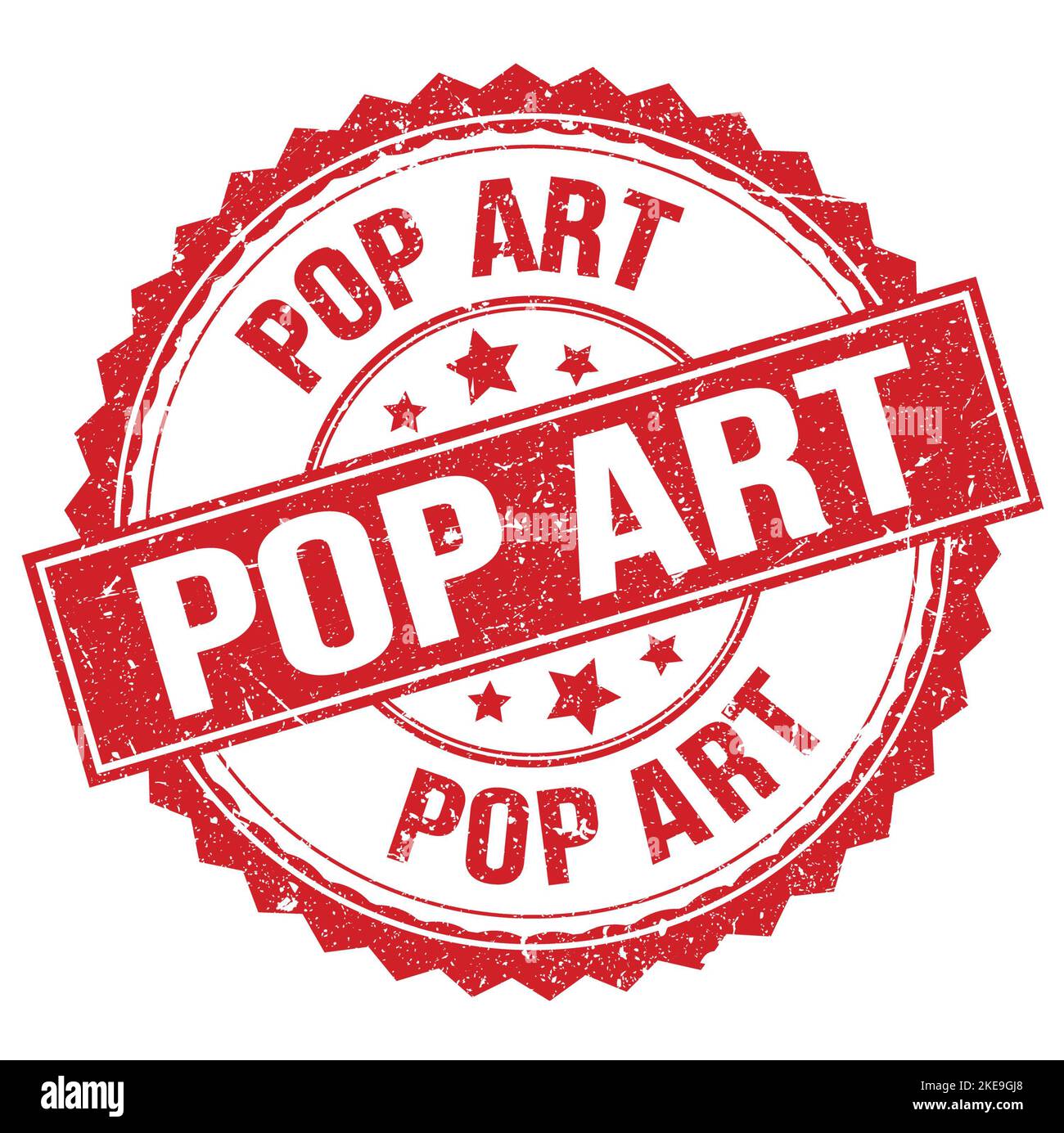 POP ART text written on red round stamp sign Stock Photo - Alamy