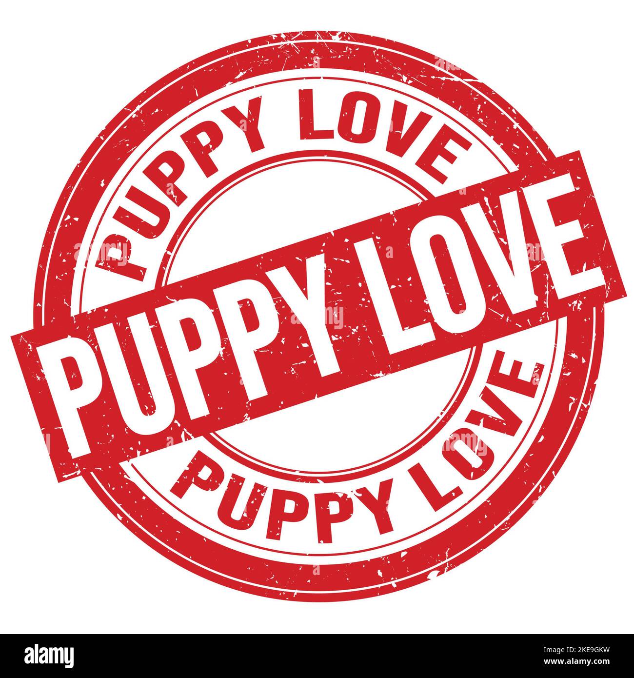 PUPPY LOVE text written on red round grungy stamp sign Stock Photo - Alamy