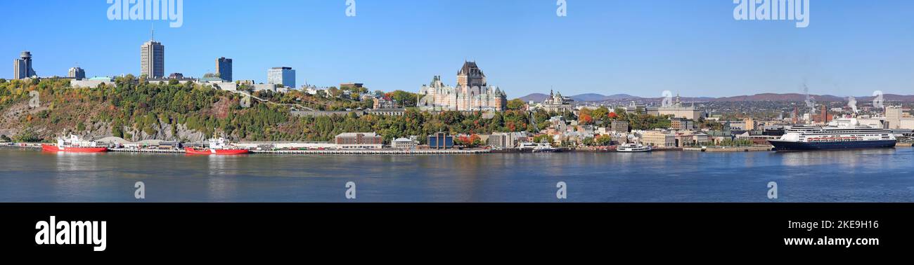 Quebec City panoramic view in autumn, Canada Stock Photo - Alamy