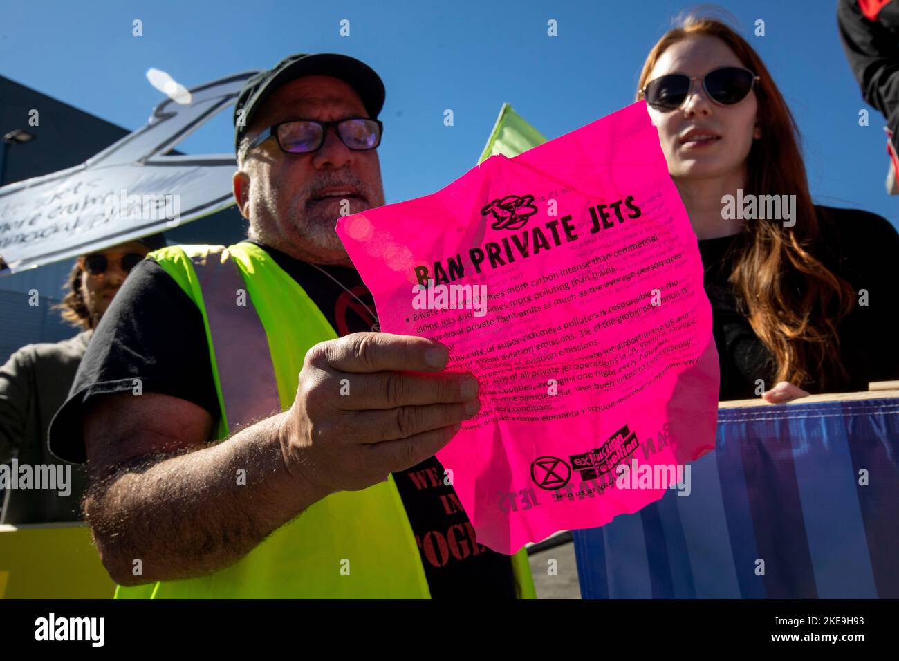 Los Angeles, Calif, USA. 10th Nov, 2022. Members of the climate ...