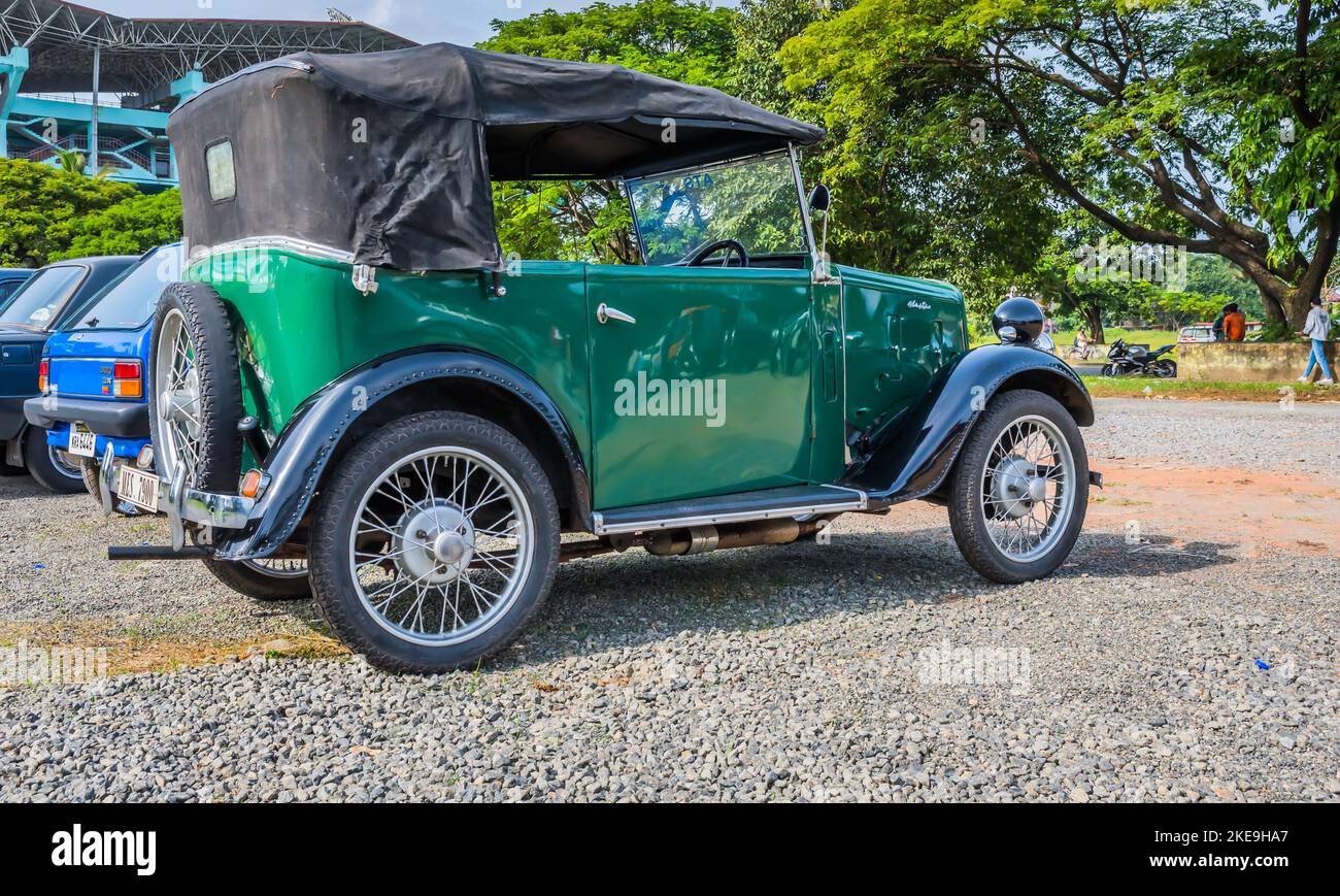 kochi , India. 15 Aug 2022: exhibition of Vintage car, Front angle view ...