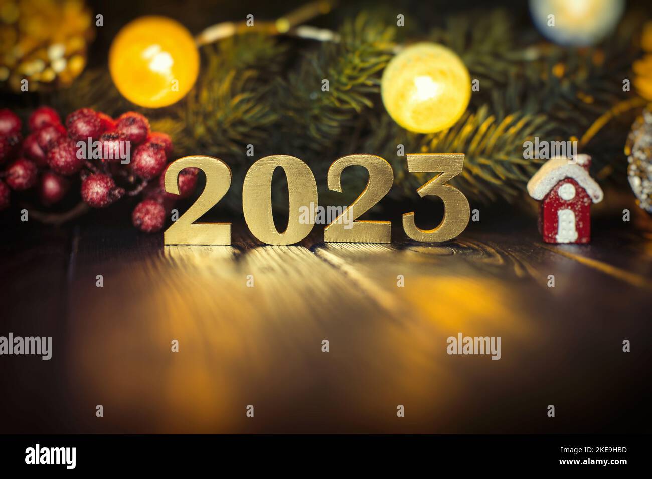 Merry Christmas and Happy Holidays greeting card, frame, banner Stock ...