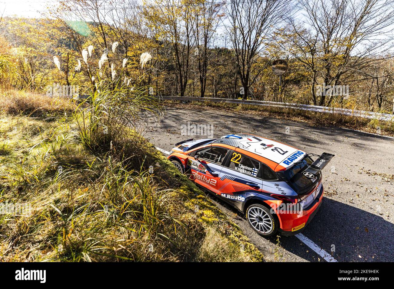 22 SUNINEN Teemu (fin), MARKKULA Mikko (fin), Hyundai i20N, action ...