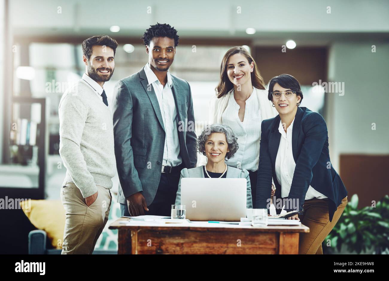 Men here are team leaders hi-res stock photography and images - Alamy