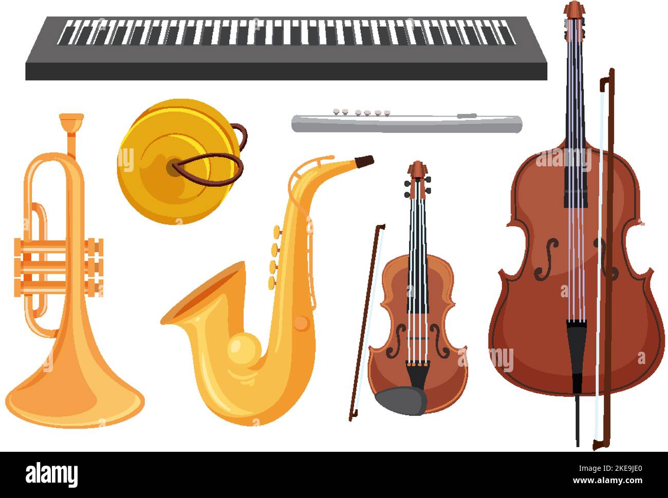 Set of musical instruments illustration Stock Vector Image & Art - Alamy