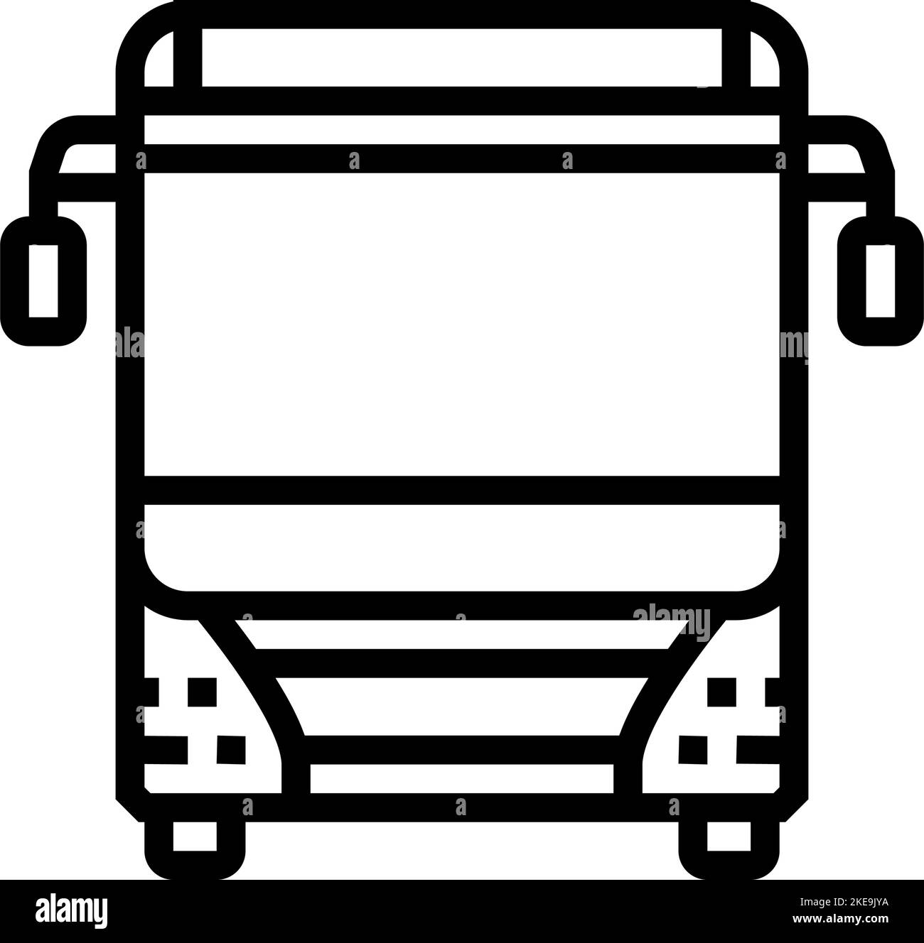 bus transport vehicle line icon vector illustration Stock Vector Image ...
