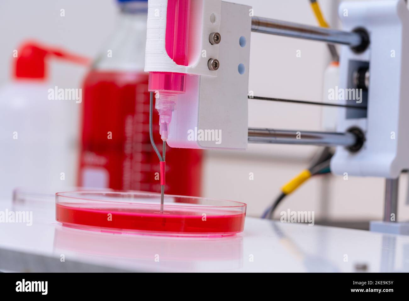 Equipment for genetic research. Medicine PCR robotics. DNA diagnostics ...