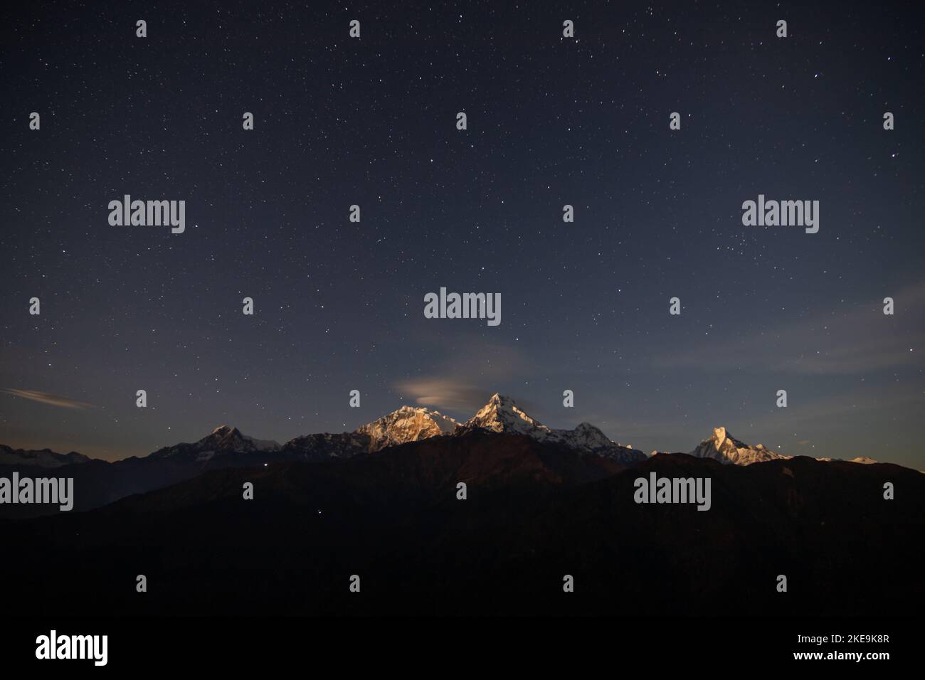Early morning 3am shots of a Himalayas Stock Photo - Alamy