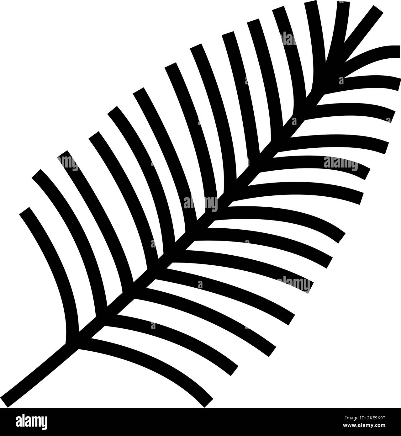 areca palm tropical leaf line icon vector illustration Stock Vector ... areca palm tropical leaf line icon vector illustration Stock Vector ...