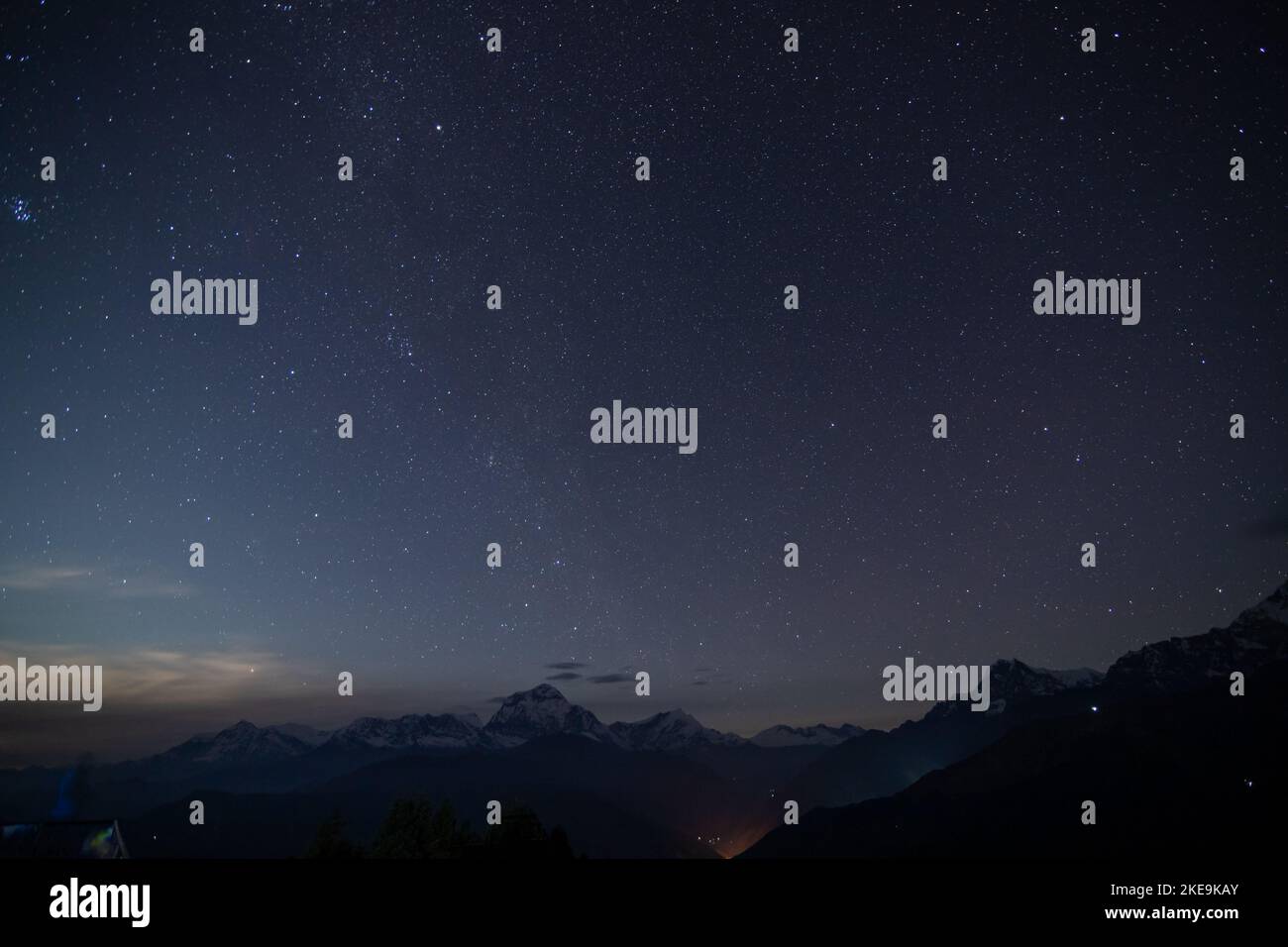 Early morning 3am shots of a Himalayas Stock Photo - Alamy