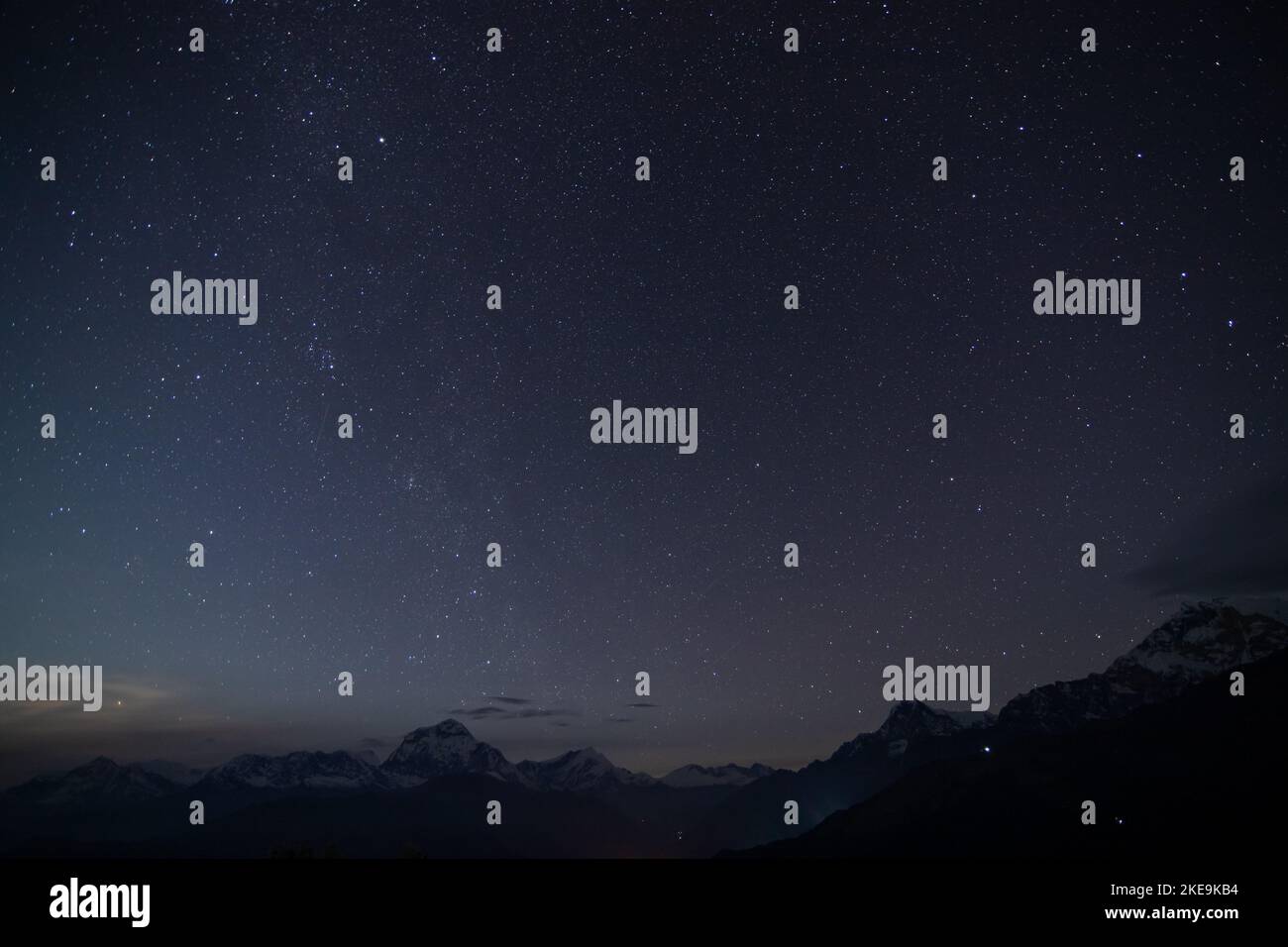 Early morning 3am shots of a Himalayas Stock Photo - Alamy