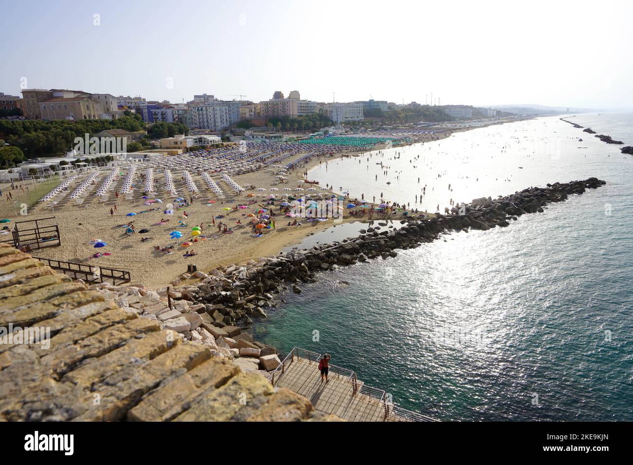 TERMOLI, ITALY - AUGUST 17, 2022: Termoli seascape on summer, Molise ...
