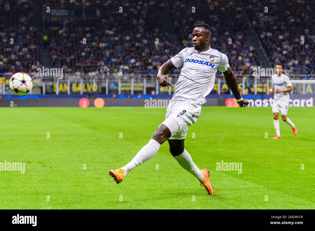 Milan, Italy - October 26: Mohamed Tijani of Viktoria Plzen in action ...