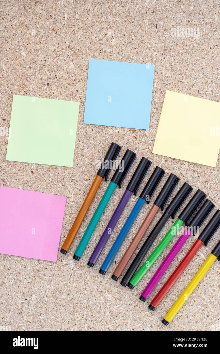 Sticky notes student board hi-res stock photography and images - Alamy