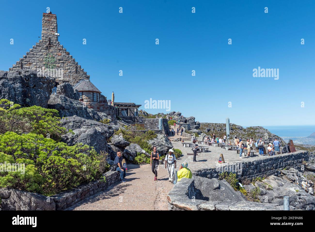Cape Town, South Africa - Sep 14, 2022: Tourists are visible at a ...