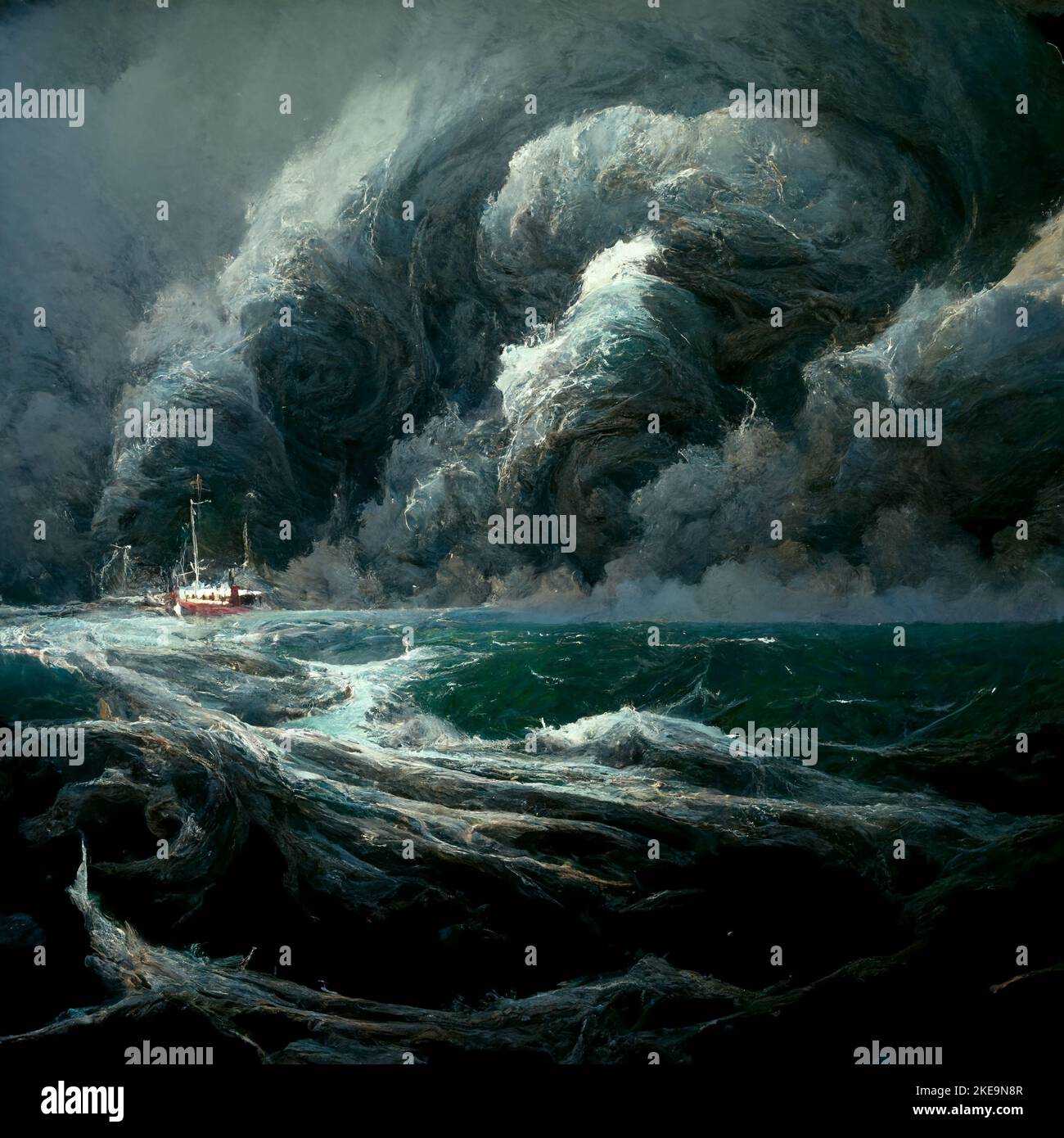 Sea waves drawing hi-res stock photography and images - Alamy