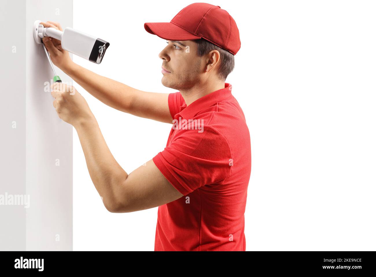 Installing surveillance camera hi-res stock photography and images - Alamy