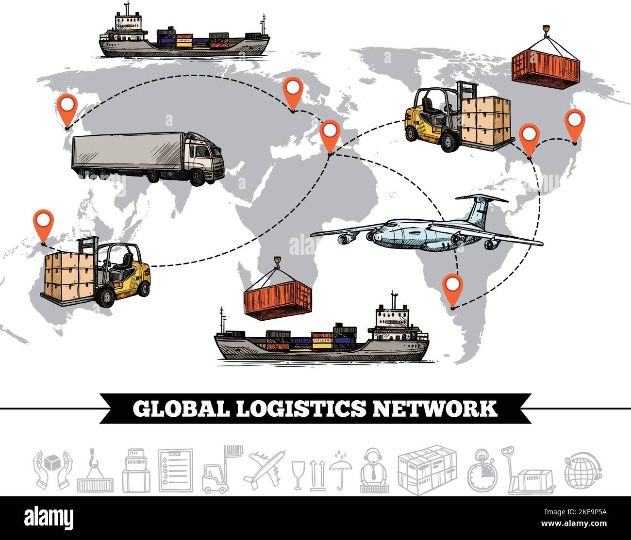 World Public Transport Day. Vector clipart animated characters or ...