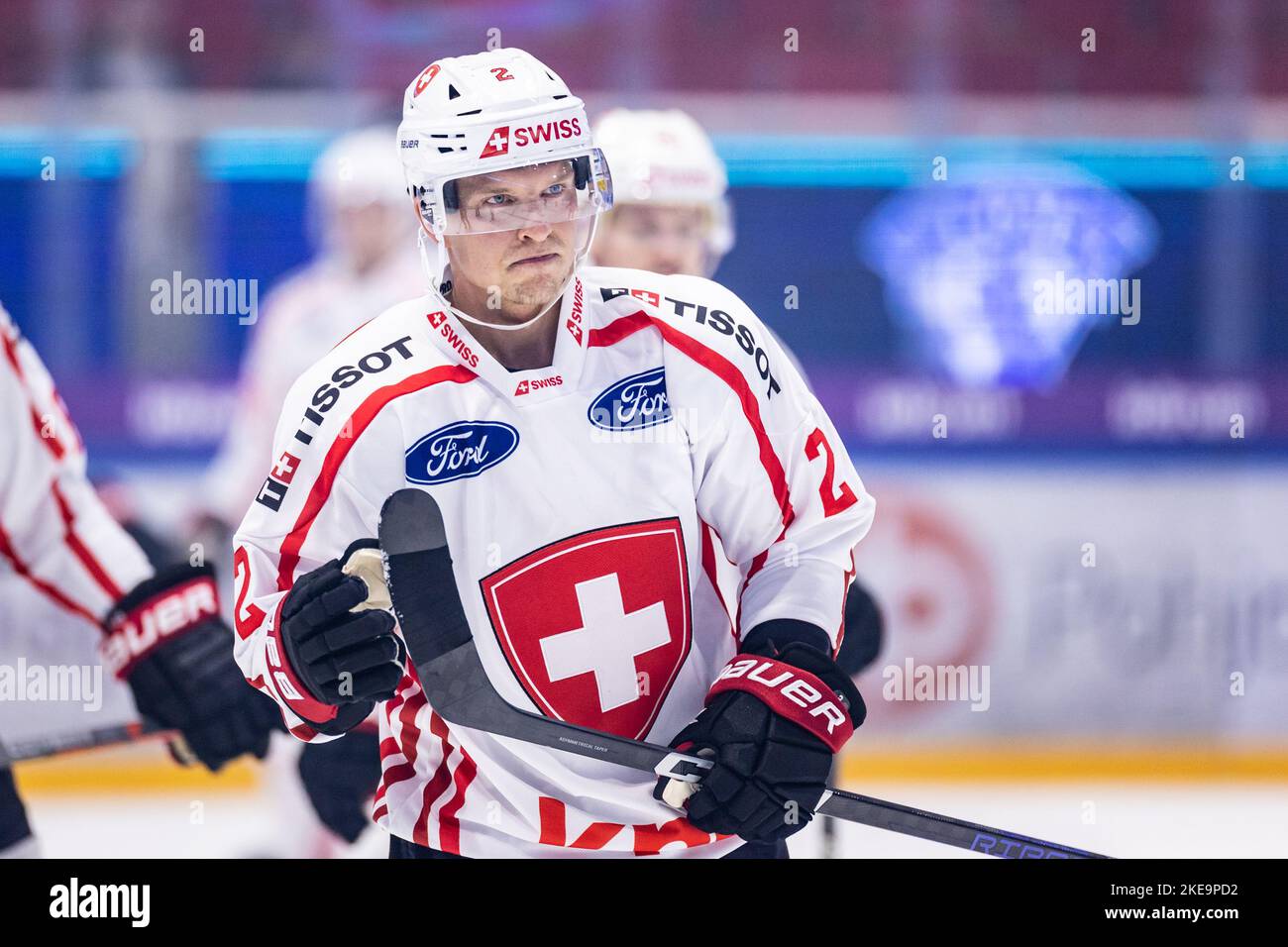 TURKU, FINLAND - NOVEMBER 10: Santeri Alatalo of Switzerland during the ...