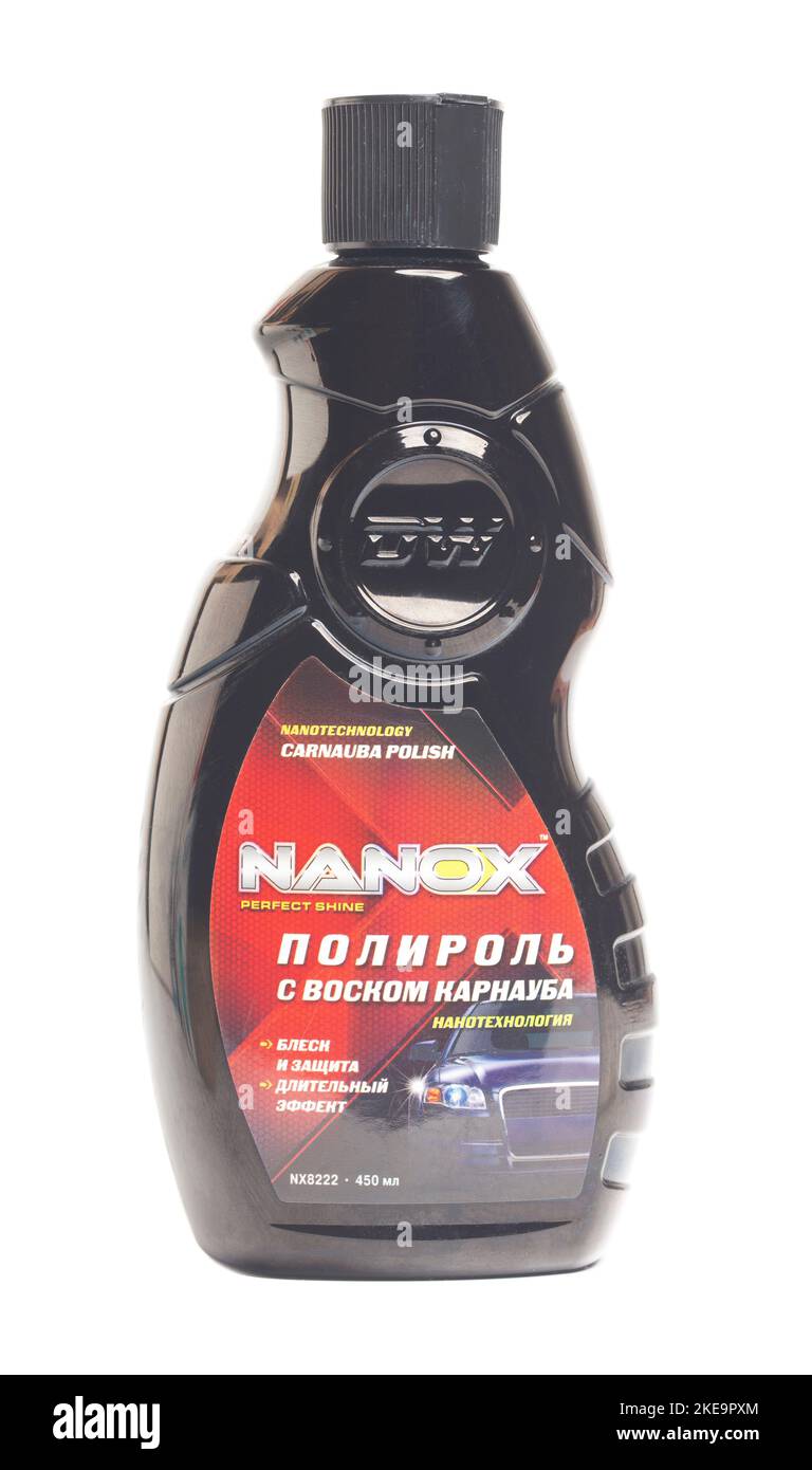 Moscow, Russia, November 11,2022: Synthetic polish with carnauba wax ...