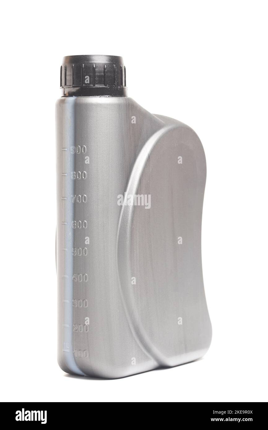 Grey engine oil bottle Cut Out Stock Images & Pictures - Alamy