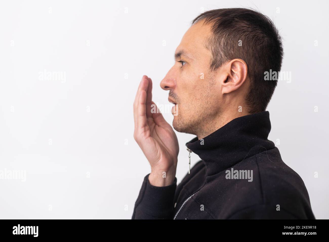 Disgusted man black skin hi-res stock photography and images - Alamy