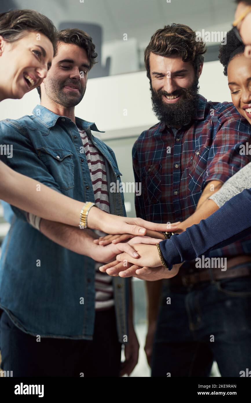 Teamwork allows us to reach the heights of excellence. a group of ...