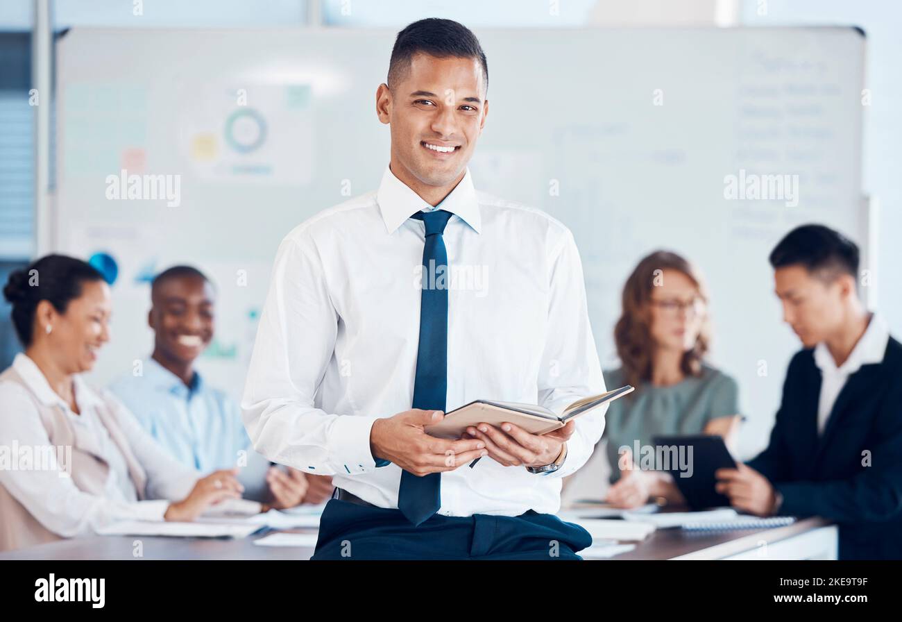 Meeting, presentation and coaching with a business man teaching his ...