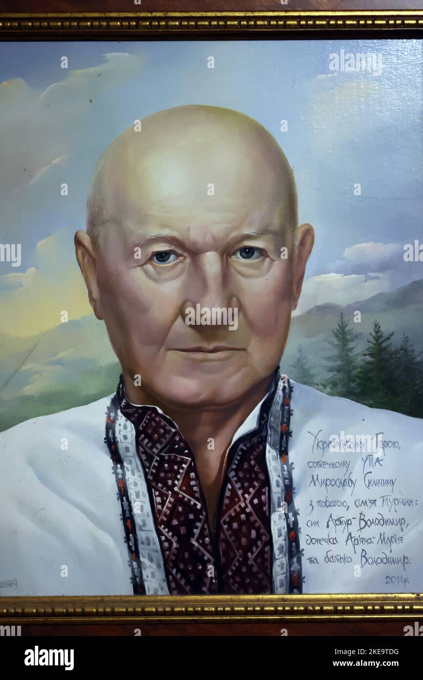 KOLOMYIA, UKRAINE - NOVEMBER 10, 2022 - The portrait of Ukrainian ...